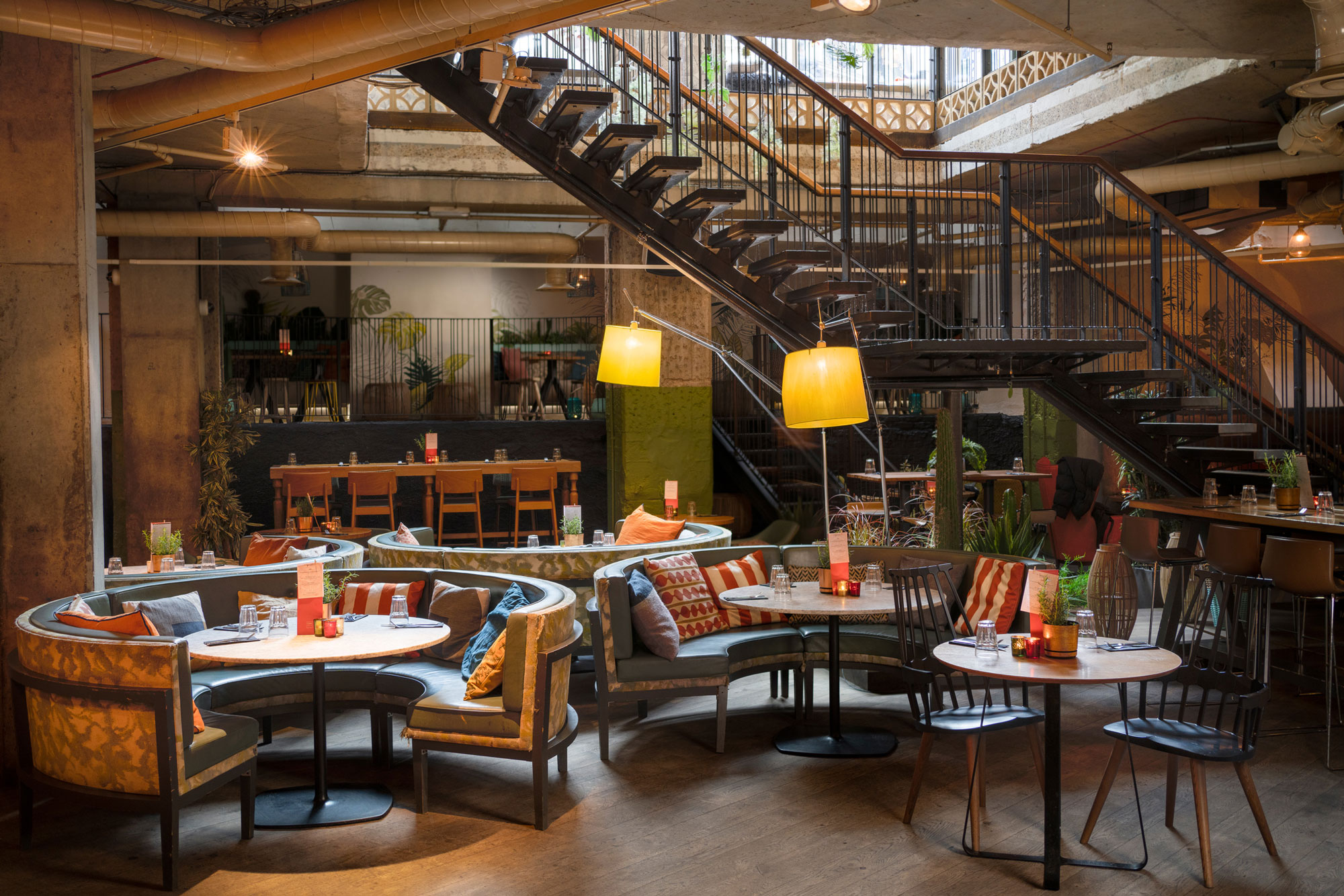 Semi-private dining space - The Refinery Bankside - London